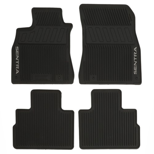 OEM NEW 20-21 Nissan Sentra 4 Pc Black Rubber All Season Floor Mats ...