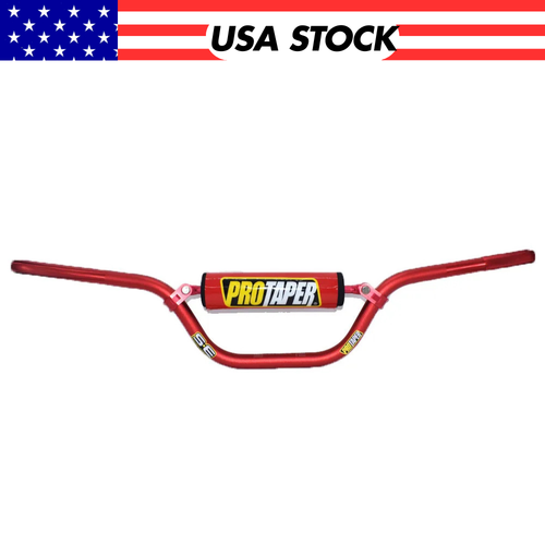 RED Handlebar For PRO Taper 7/8" 22mm Motocross Moto Motorcycle Dirt ...