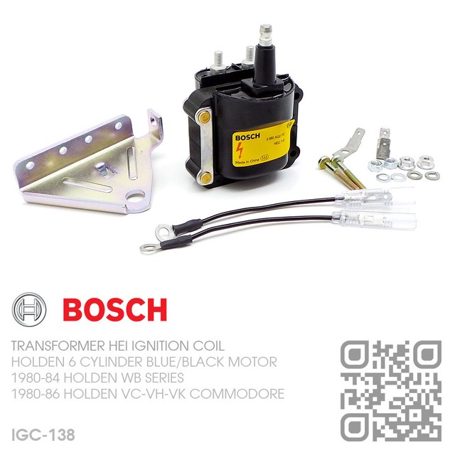 Bosch Hei Trans Ignition Coil 6 CYL 202 3.3l Black Motor Holden VK ...