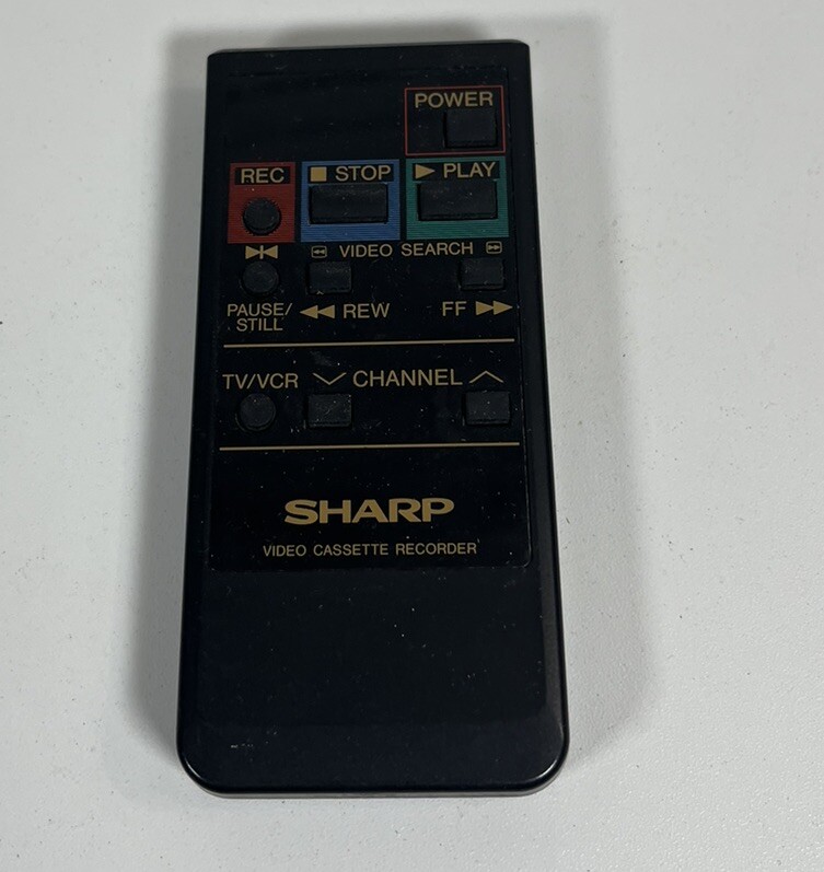 Sharp Remote Video Cassette Recorder Remote | eBay