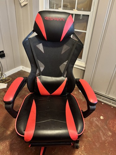RESPAWN Ergonomic & Lumbar Support Swivel Gaming Chair, Red | eBay