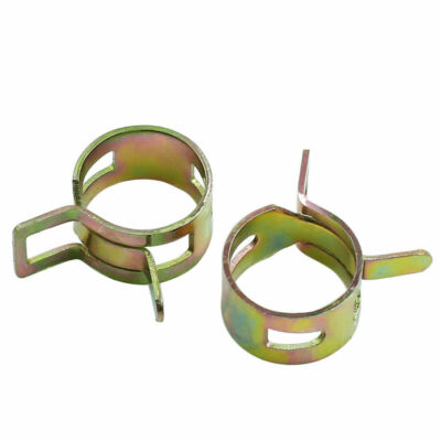 20pc 4mm Spring Retaining Clips Fuel Hose Line Water Pipe Air Tube ...