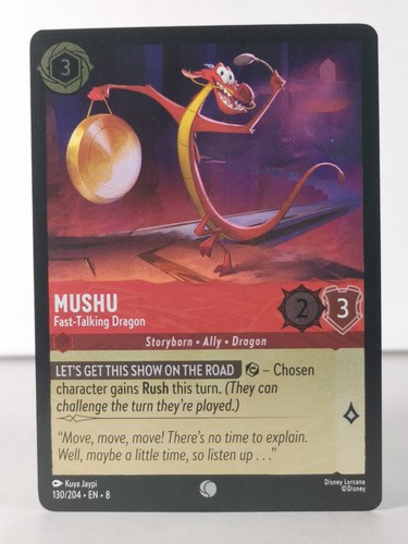 Mushu - Fast‐Talking Dragon - Reign of Jafar - 130/204 - Foil - Z | eBay