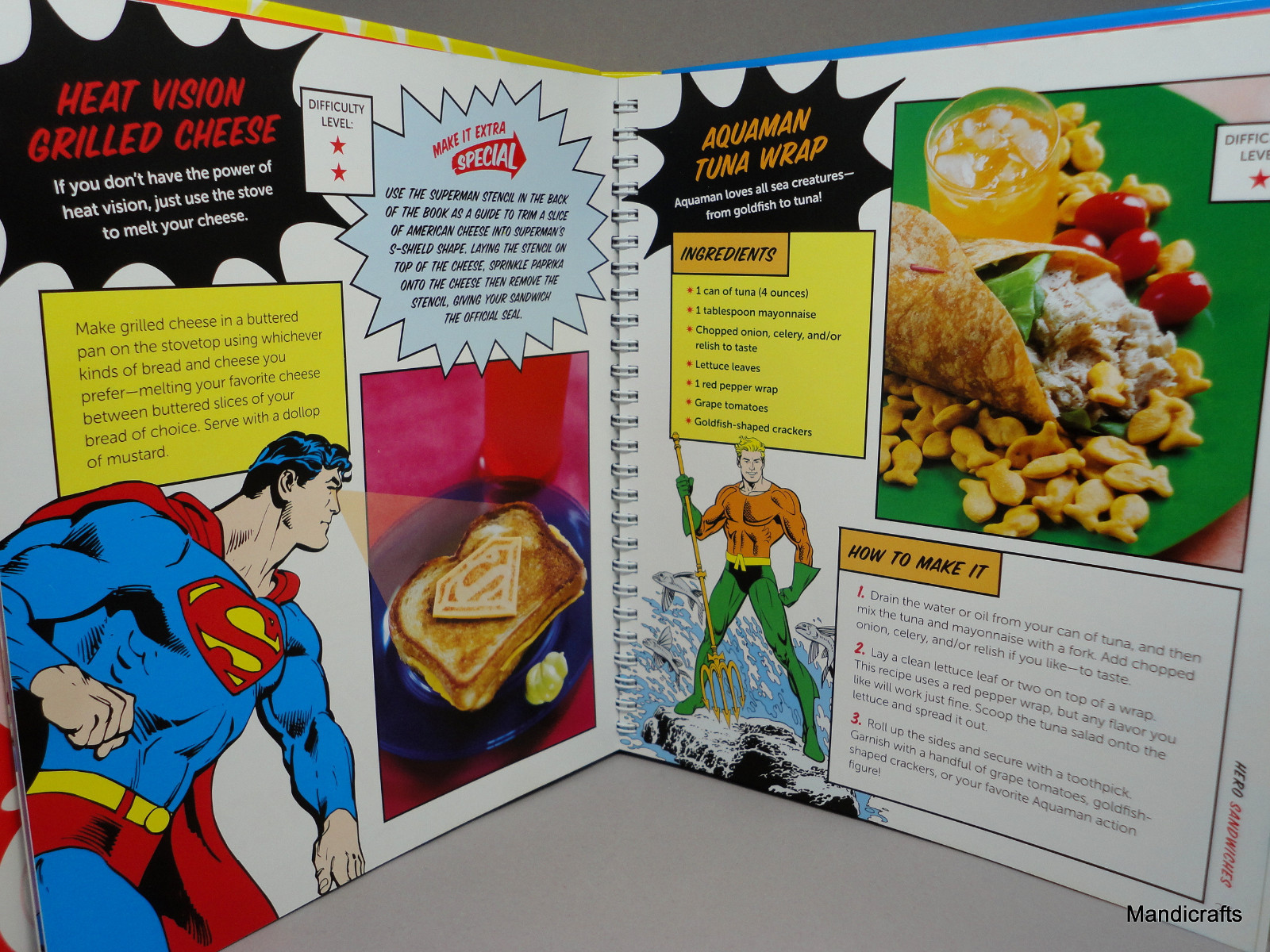 Official DC Comics Super Hero Cookbook 50+ Kids Recipes 2013 M Mead ...