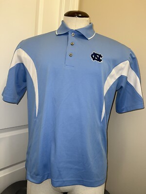 PGA Tour UNC University North Carolina Tar Heels Blue Golf Polo Mens ...