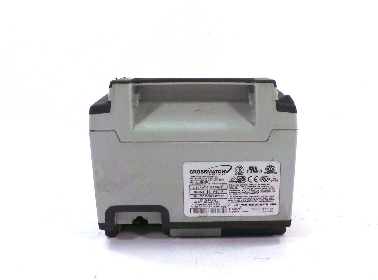 CROSSMATCH 900224 L SCAN GUARDIAN Rev F AS IS - Free Shipping | eBay