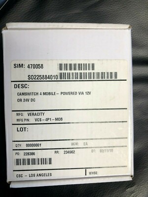 VERACITY CAMSWITCH 4 Mobile (powered via 12V DC or 24V DC), VCS-4P1-MOB | eBay