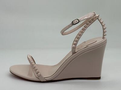 Christian Louboutin SO ME WEDGE Spiked Stud Ankle Strap Sandal Heels ...