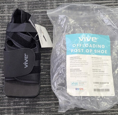 VIVE Pressure Offloading Post Op Trauma Shoe SMALL M6.5-8 W8-9.5 ...