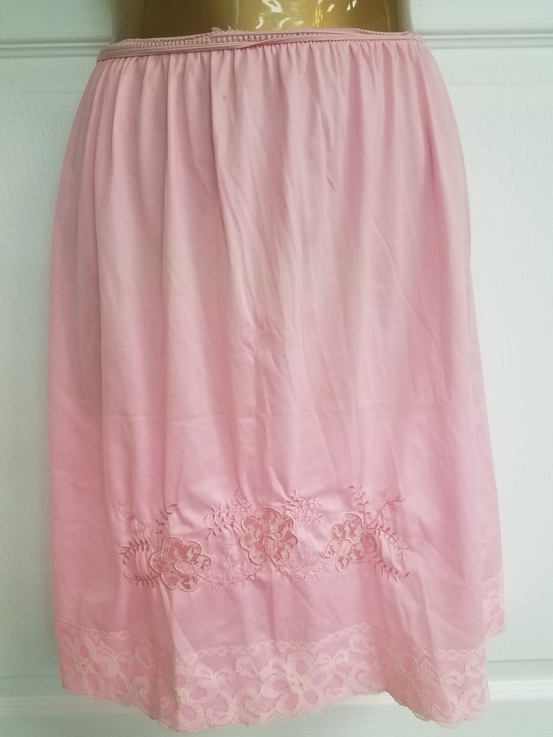 Vintage Half Slip Longerie Size M Slumber Suzy Dreamwear Flowers Lace ...