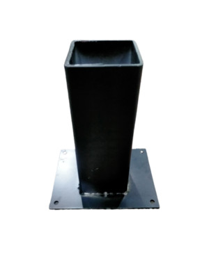 Post Base Holder Concrete Anchors for 100mm posts Base White Black ...