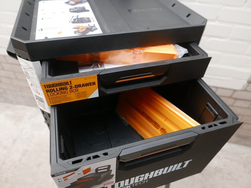 ToughBuilt TB-B1-D-R92 StackTech 2 Drawer Rolling Locking Tool Box for ...