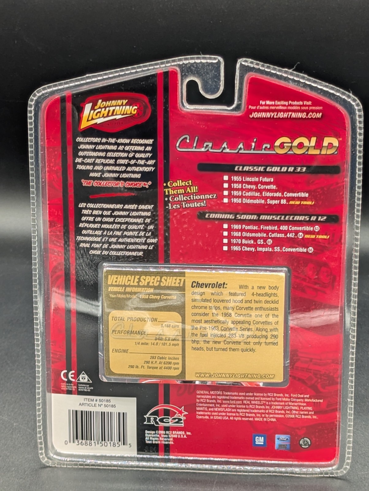 NEW Limited Edition RARE Johnny Lightning Classic Gold ‘58 Chevy ...