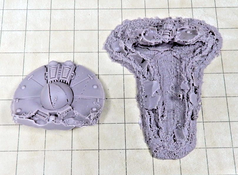 Mantic Games Kickstarter Mars Attacks CRASHED SAUCER (GIANT SKID MARK ...