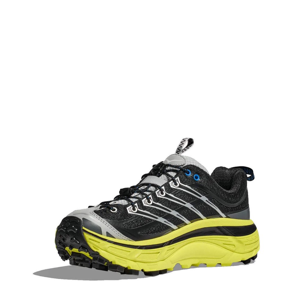 Official Hoka Mafate Three2 Trainers Black / Hoka Citrus - Brand New | eBay