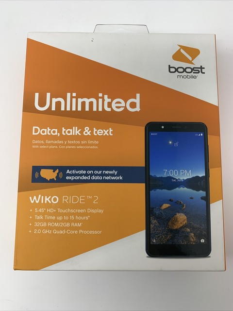 Wiko U520AS Ride - 32GB -Blue - (Boost Mobile) Smartphone for sale ...