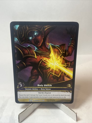 World of Warcraft WoW TCG Promo - EA Extended Art Holy Shock | eBay
