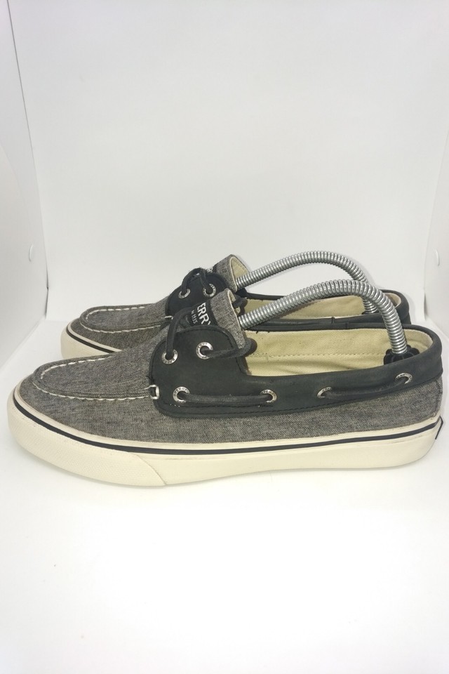 Sperry Top Sider Bahama 2 Leather Collar Canvas Boat Shoes Men's Size 9 ...
