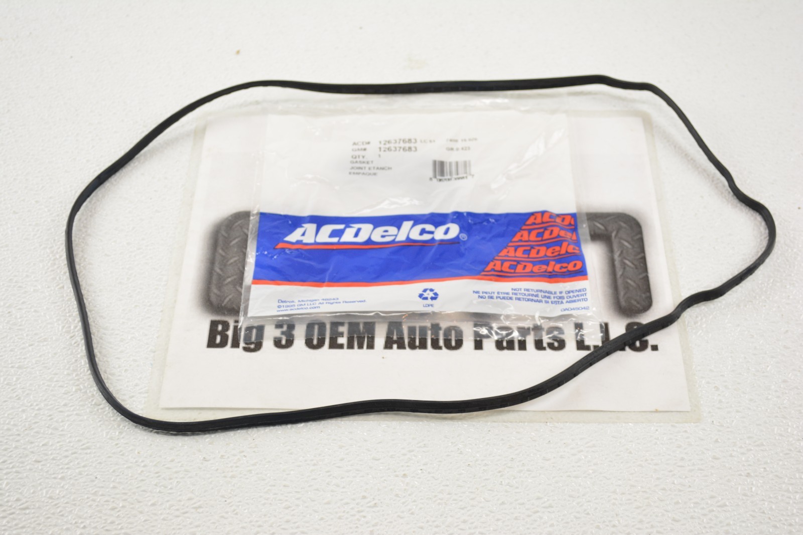 Original GM Engine Valve Cover Cylinder Head Gasket ACDelco new OEM ...