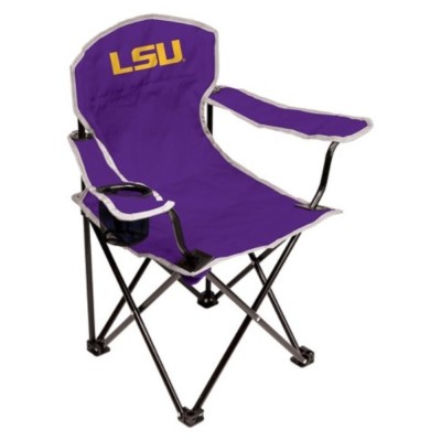 Set of 2 Coleman NCAA LSU Tigers Youth Kids Fold Up Quad Chair Rawlings ...