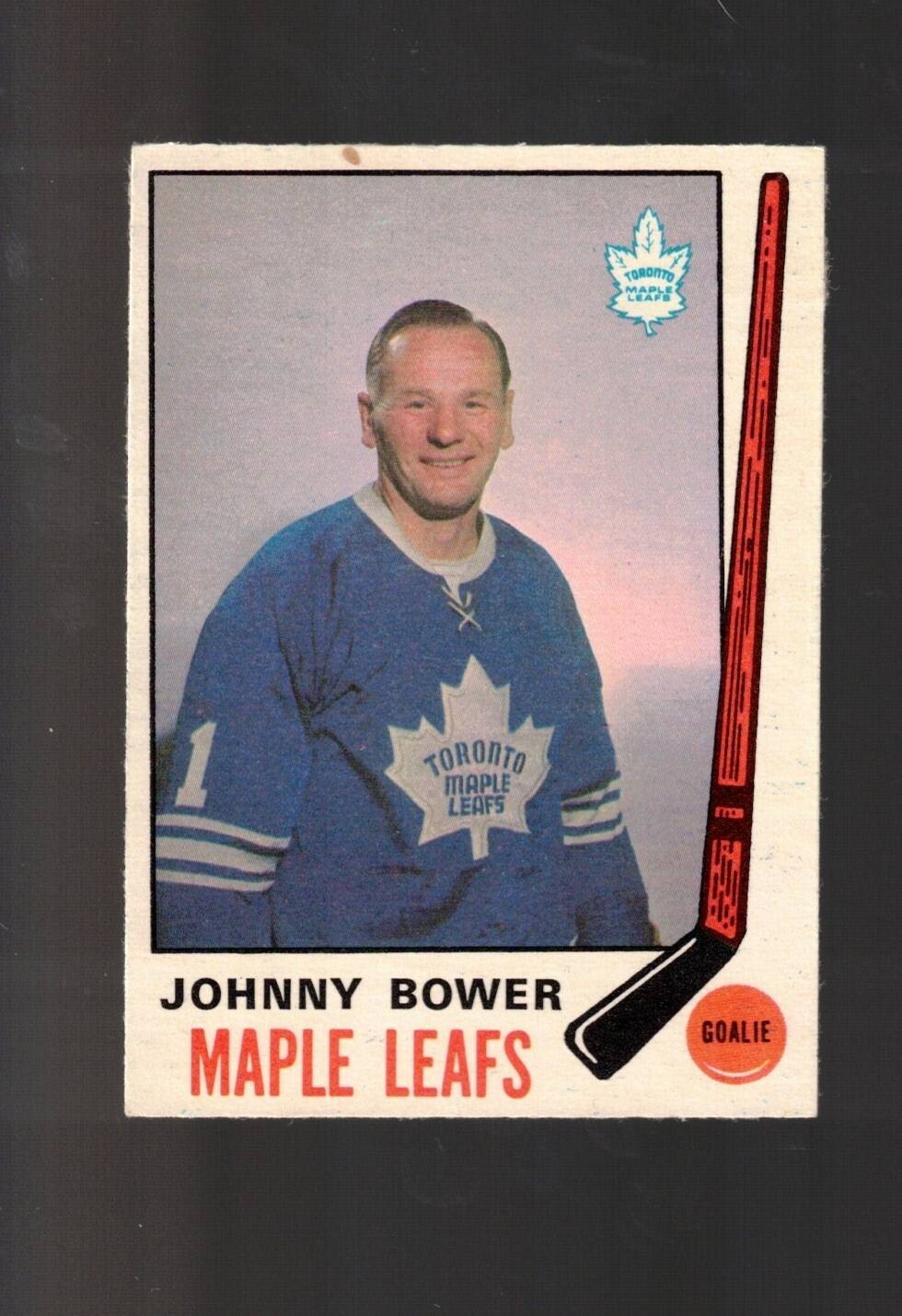 O PEE CHEE 69/70 JOHNNY BOWER CARD # 187 TORONTO MAPLE LEAFS | eBay