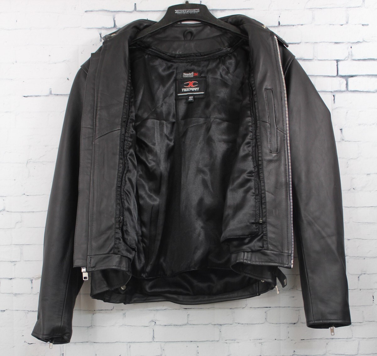 TEXPORT Mens Hi Compression Leather Motorcycle Biker Jacket 48 / 2xl ...