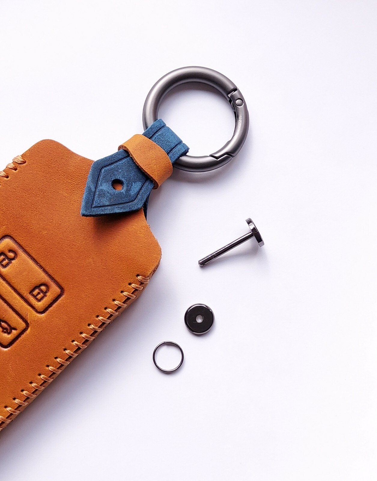 LEATHER REMOTE COVER FOR DACIA SANDERO DUSTER REMOTE SMART KEY FOB 4 ...