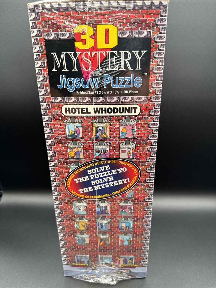 3D Mystery Jigsaw Puzzle Hotel Whodunit 504 Pieces Buffalo Games NEW ...