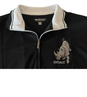 VINTAGE 1990's ECKO UNLIMITED TRACK JACKET LARGE EMBROIDERED RHINO ...