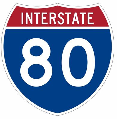 Interstate 80 Sticker Decal R928 Highway Sign | eBay