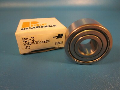 PEER 5201 ZZ, Angular Contact Bearing - Double Shields (SKF, 2Z NTN ...