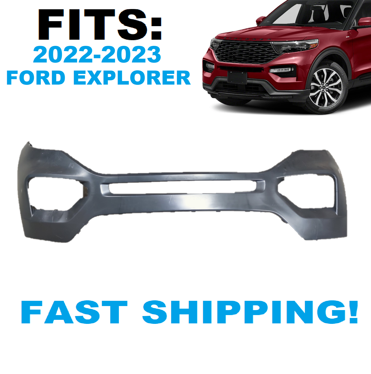 FITS: 2022 2023 FORD EXPLORER FRONT BUMPER COVER | eBay