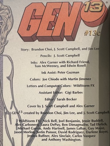 Gen 13 #13c Vol. 2 1996 Image Comics Wildstorm Comic Book | eBay