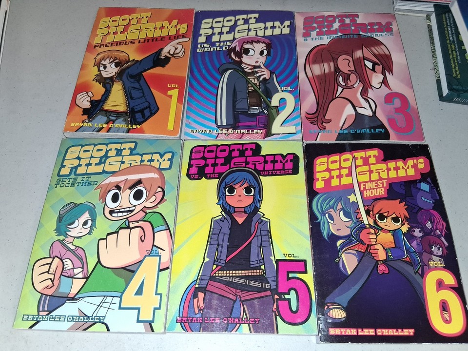 Scott Pilgrim Book Set Vol. 1-6 Brian Lee O’Mally Oni Press Manga Anime ...