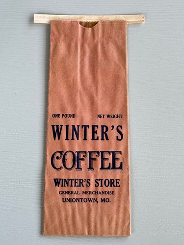 Vintage Uniontown Missouri MO Winter's Coffee Bag General Store ...