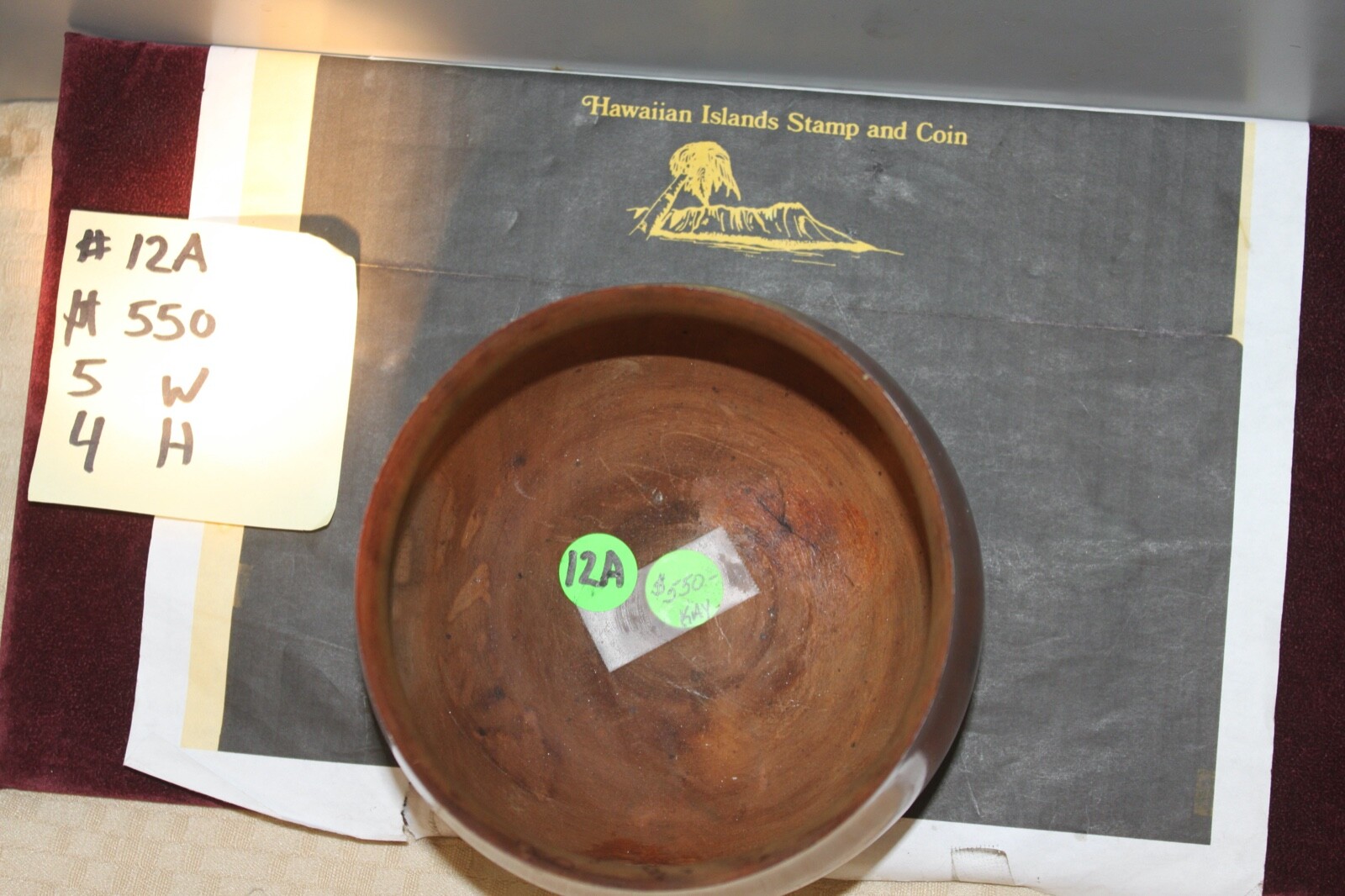 Hawaiian Kou Calabash Bowl circa 1890 or earlier 12a | eBay