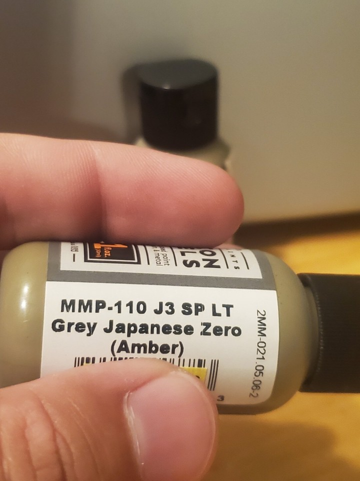 Mission Models (2) Acrylic Hobby Paints - Grey Japanese Zero - MMP 110 ...
