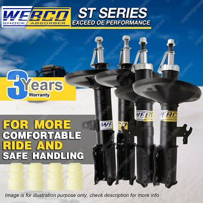 Front Rear Webco Pro Shock Absorbers for LEXUS ES300 VXV10 VCV11 3.0 ...