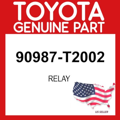 Toyota Genuine 90987-T2002 Relay 90987T2002 OEM | eBay