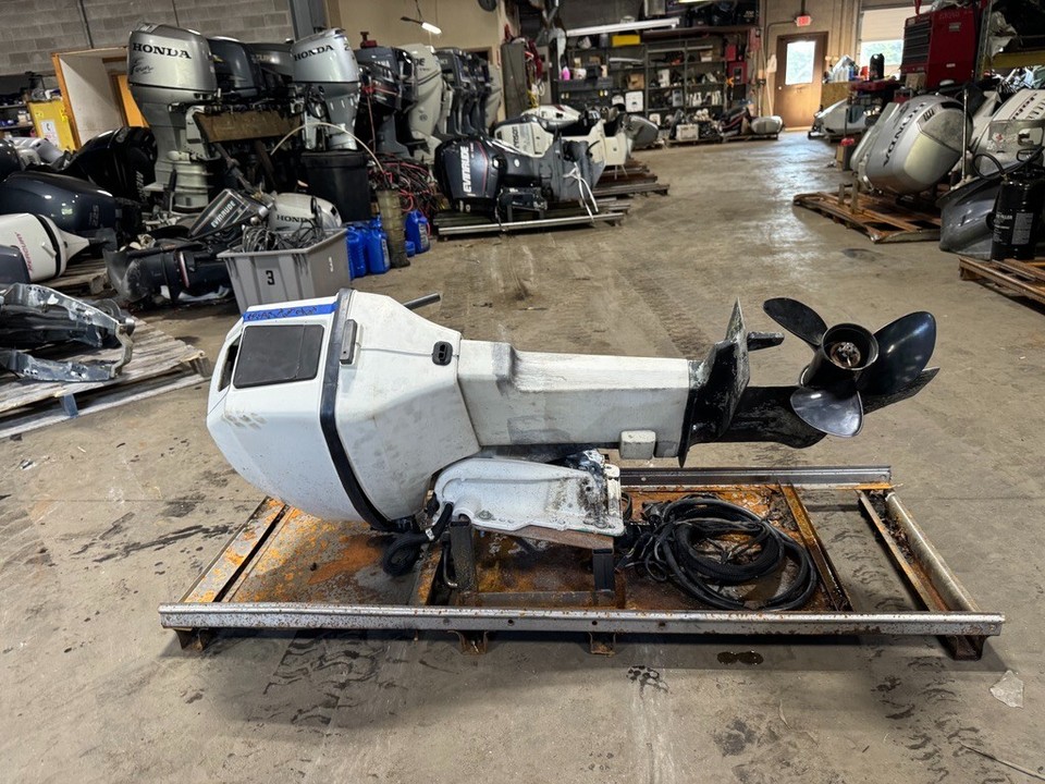 2002 Johnson 40 hp Outboard Boat Motor Engine Evinrude 20" Good Shape ...