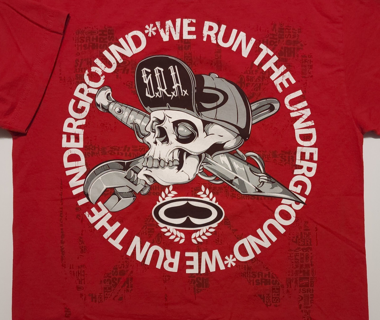 2000s SRH Red Skate Surf Punk Medium Shirt - Gem