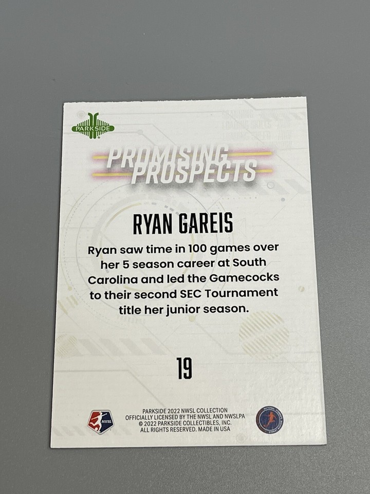 Ryan Gareis 2022 Parkside NWSL Red Promising Prospects #19 Houston Dash ...