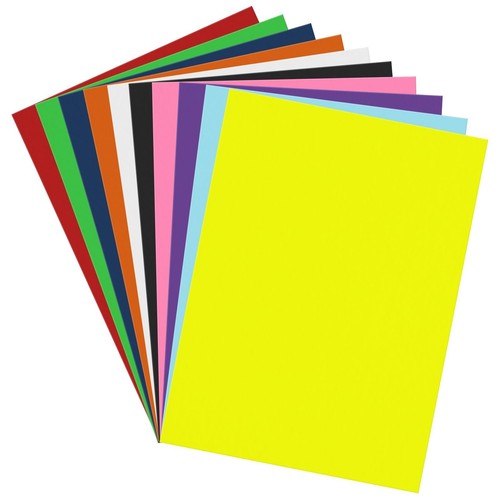 50Pcs Colored Poster Board 11x17, 10 Assorted Color 230G Thickness ...