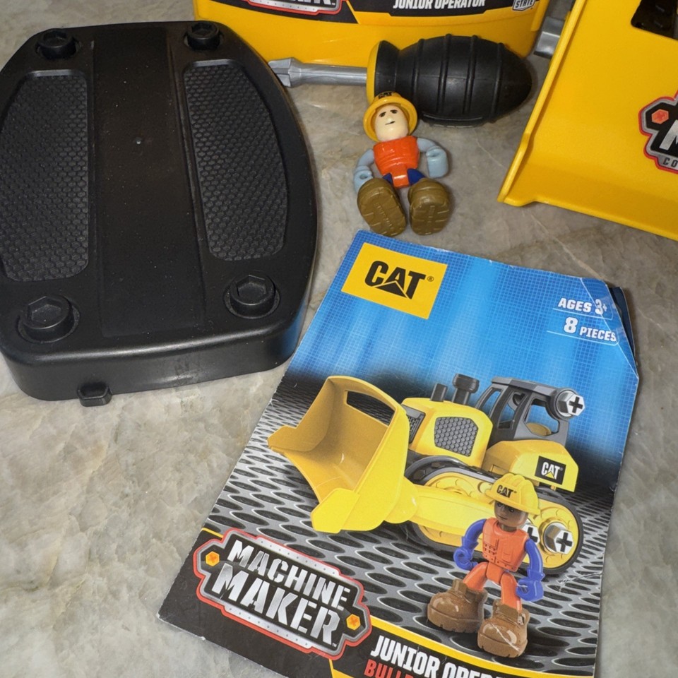 CAT Machine Maker Junior Operator Bulldozer Construction Assembly Kit ...