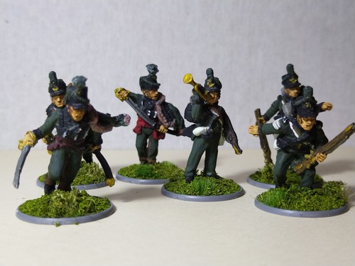 PAINTED 6x British 95th Rifles Napoleonic Wars 28mm Perry Miniatures ...