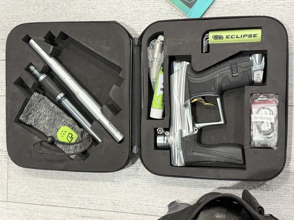 Planet Eclipse GEO IV GEO4 Black/Green Paintball Marker W/ Barrel | eBay