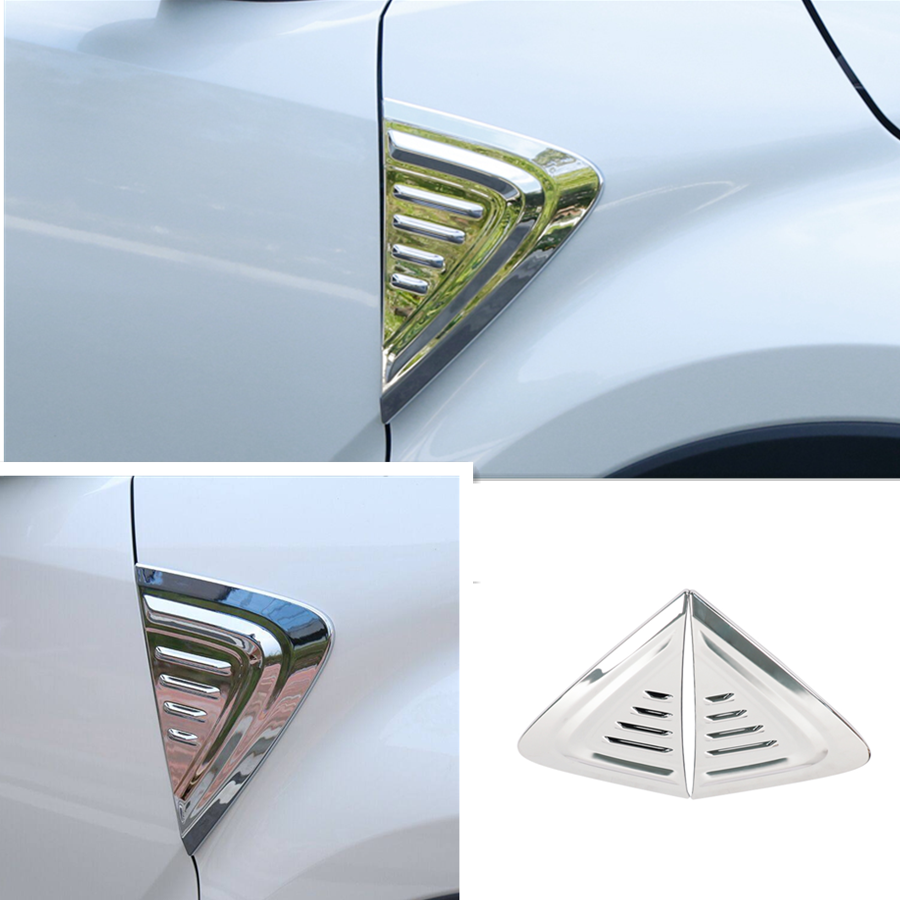 For 2018-2021 CHR C-HR Toyota ABS Chrome Car body front Side Trims ...