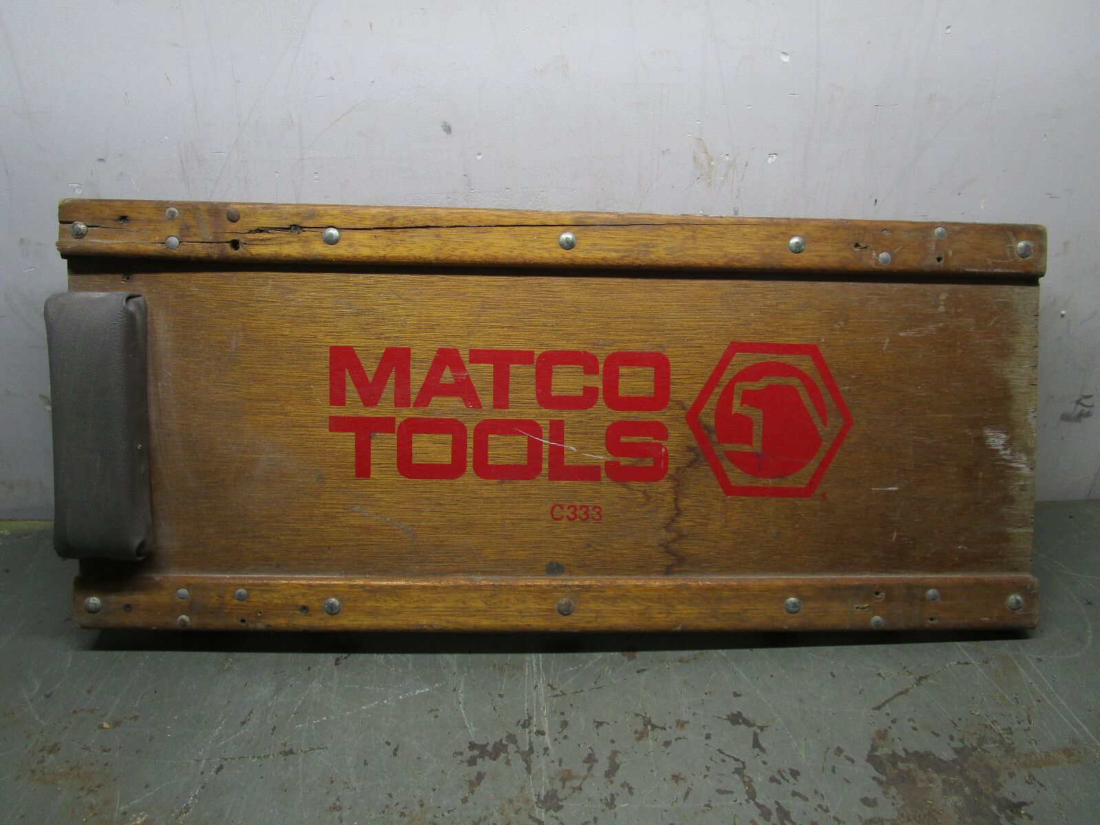 Vintage Wooden Matco Tools C333 Laydown Creeper w/Steel Wheels ...