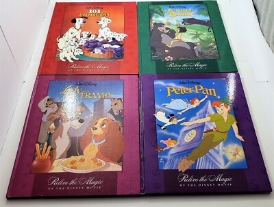 Walt Disney 4 book lot RARE limited huge size classic movies based ...
