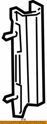 53165-52030 Toyota Bracket, front bumper stone deflector, no.1 ...